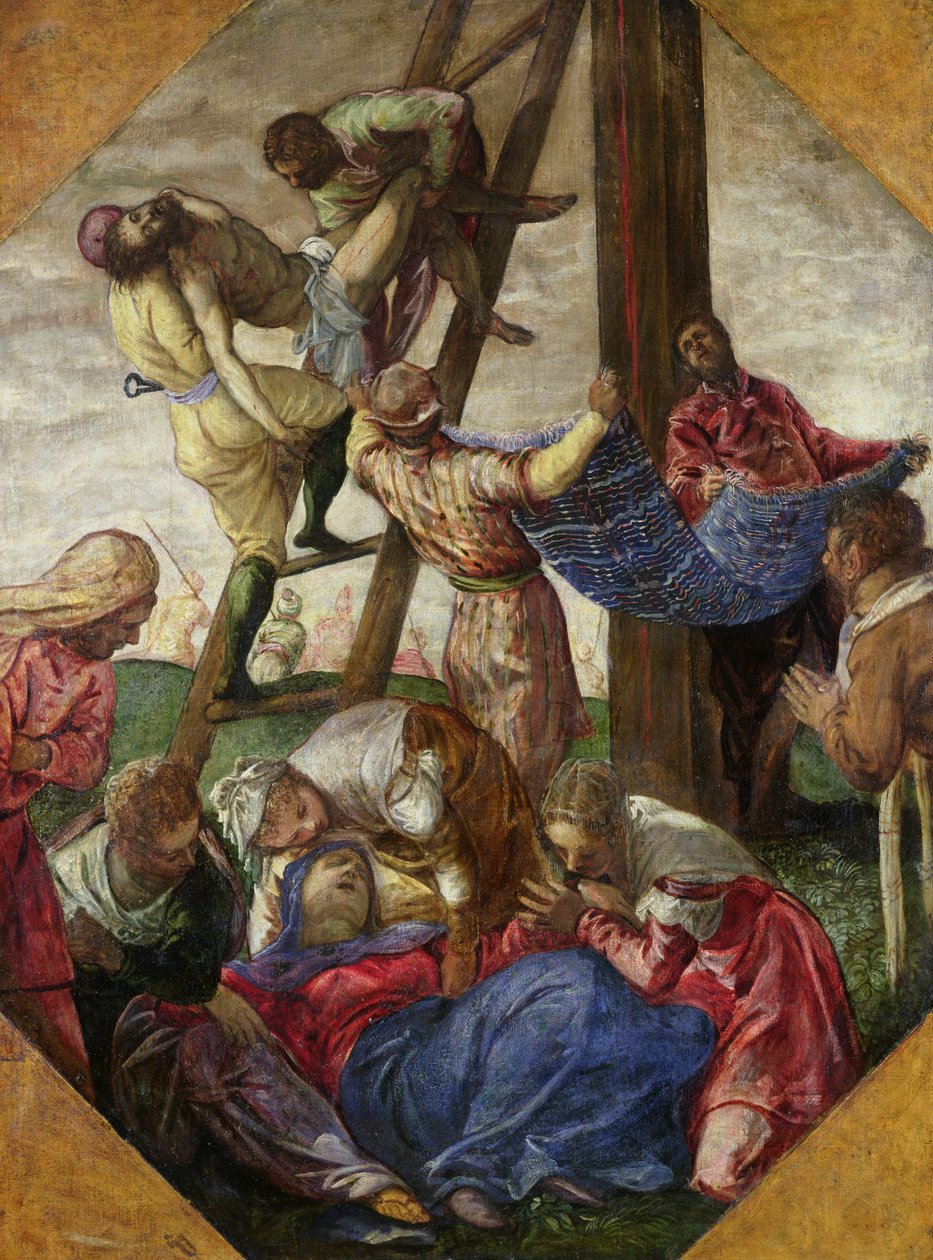 Die Kreuzabnahme von Jacopo Robusti Tintoretto: Kunstdruck